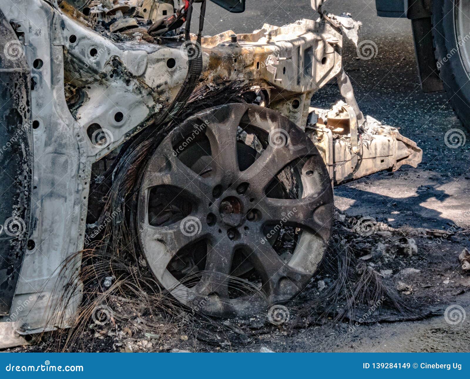 Wrecked car stock image. Image of destroyed, abandoned - 139284149
