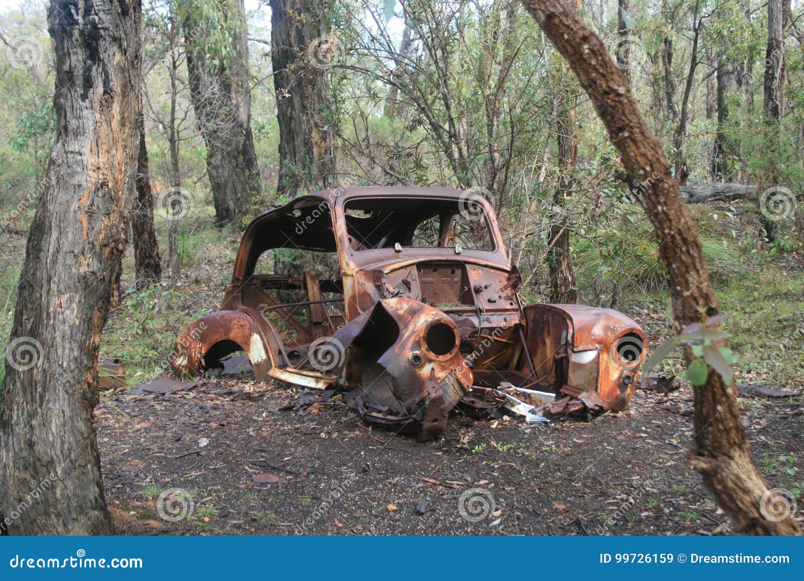 Rusty Rustic Car stock image. Image of oldtimer, desolate - 99726159