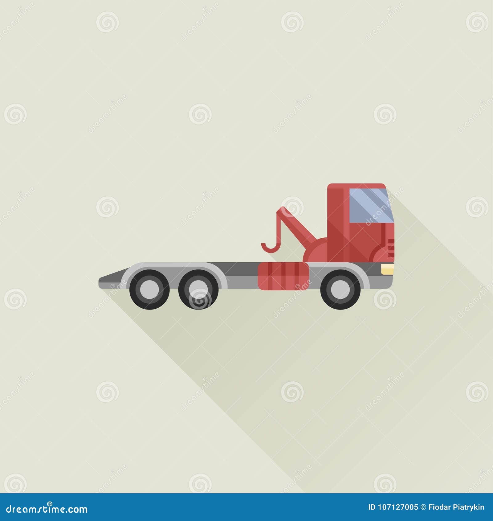 Wrecker Vector Icon Flat Style Stock Vector - Illustration of isolated ...