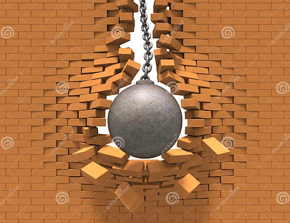 Wrecking Ball stock illustration. Illustration of industrial - 11582428