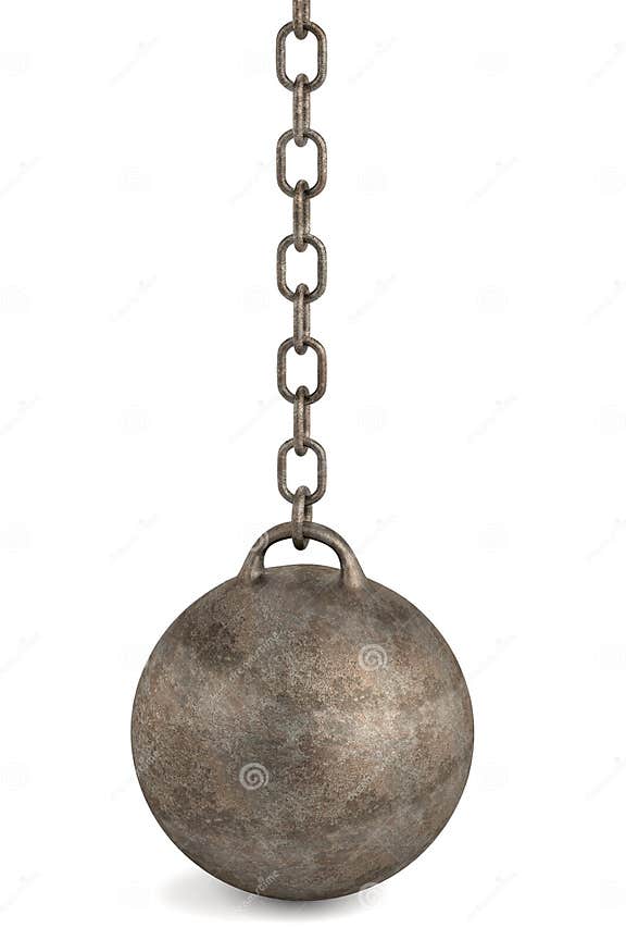 Wrecking ball stock illustration. Illustration of destruction - 54729345