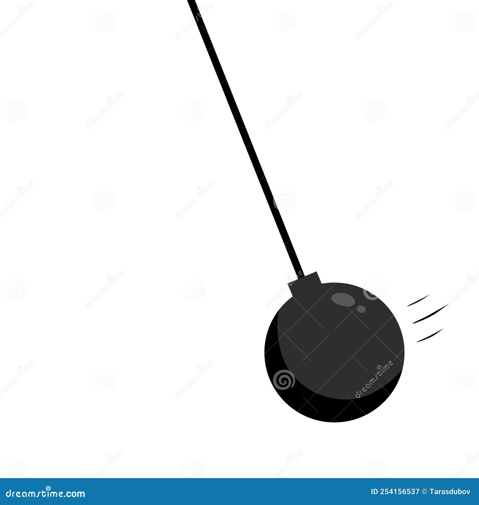 Wrecking Ball. Demolition of the House Stock Vector - Illustration of ...