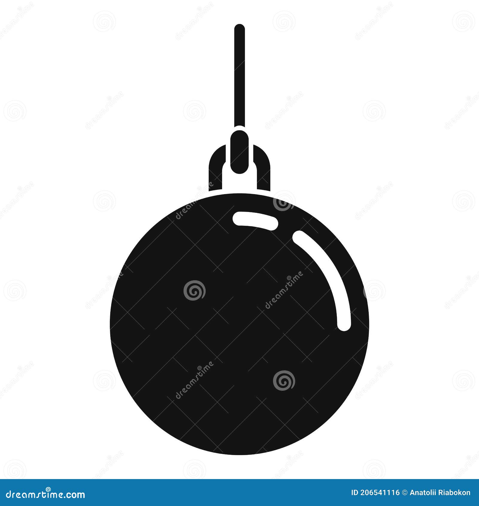 Wrecking Ball Icon, Simple Style Stock Illustration - Illustration of ...