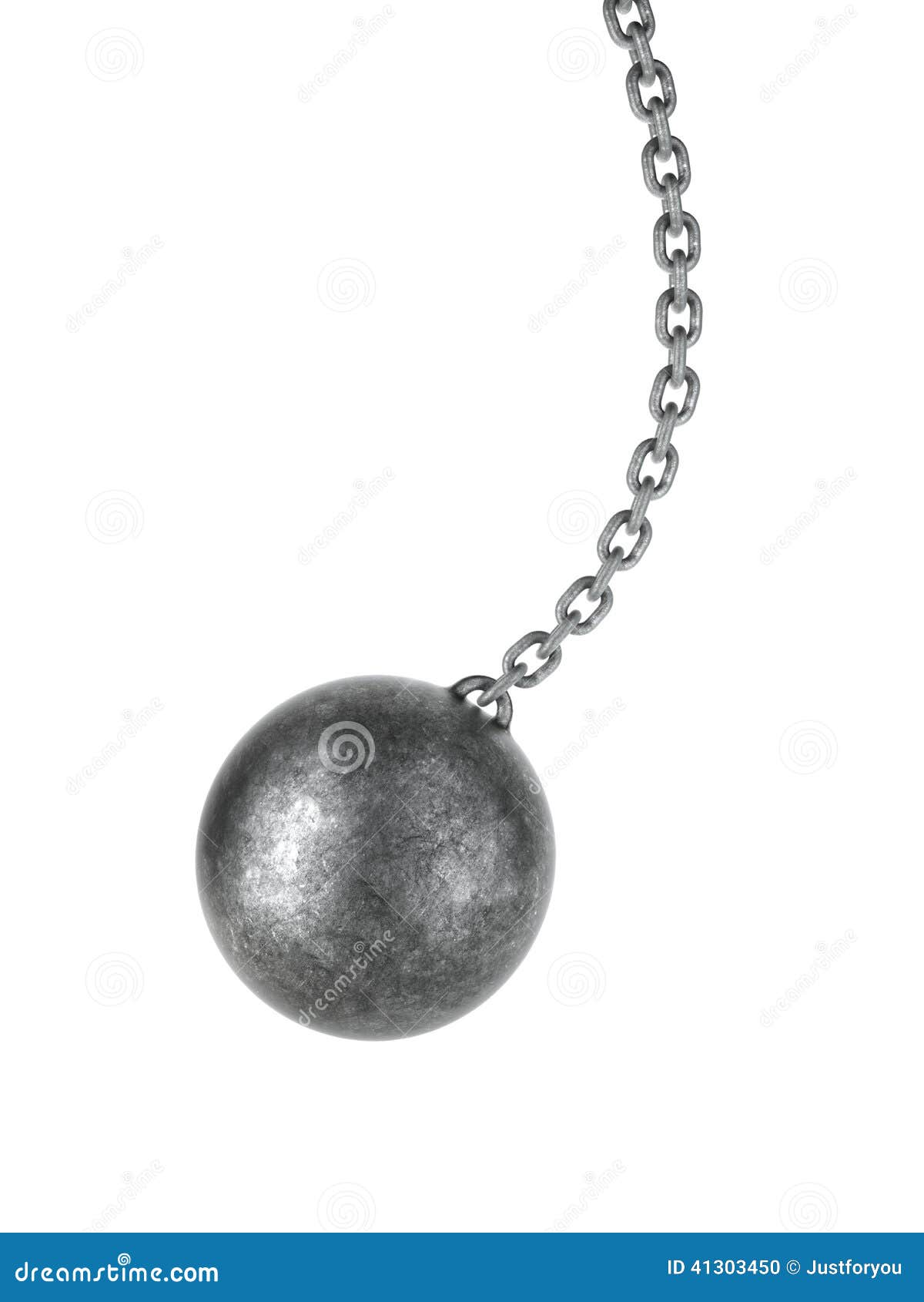 Wrecking Ball Smashes Into Cubes And Destroying Them. Design. 3D ...