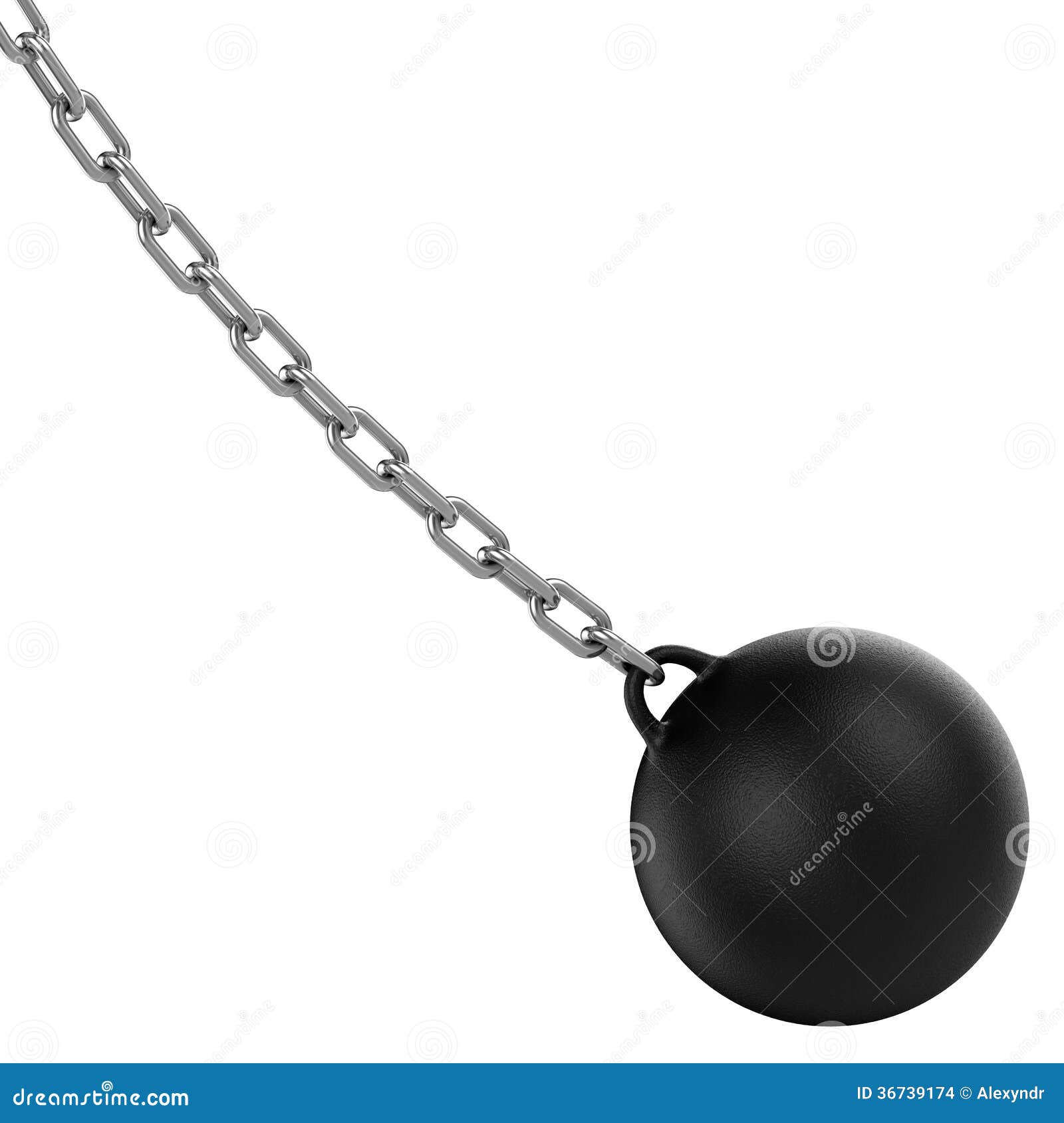 Wrecking Ball Smashes Into Cubes And Destroying Them. Design. 3D ...