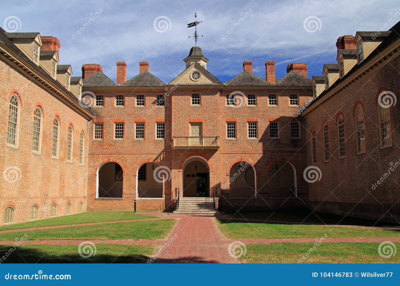 Wren Building redactionele stock foto. Image of oudste - 104146783