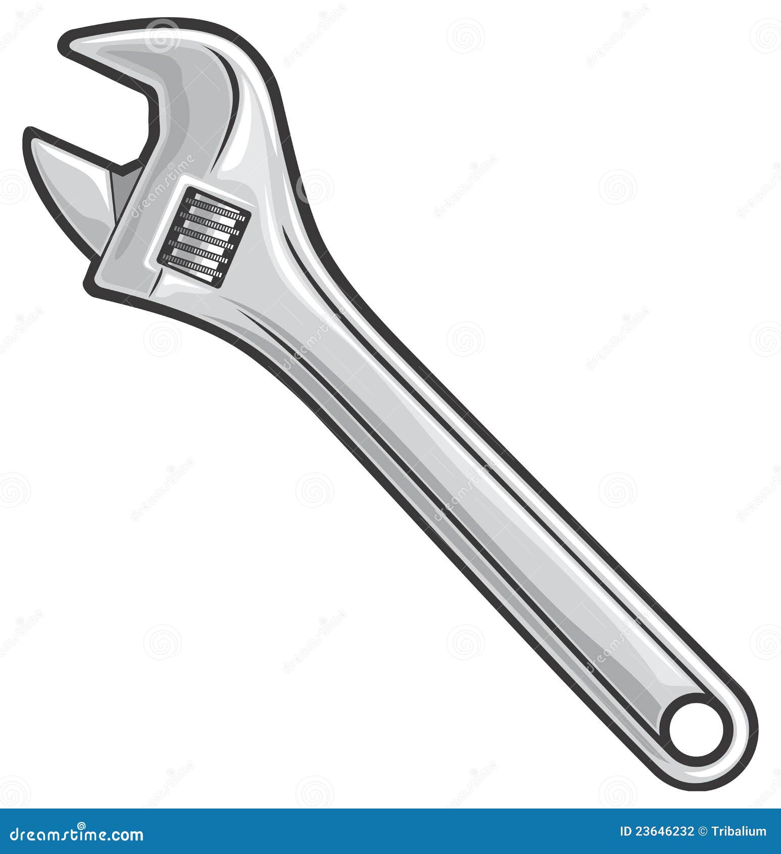 Wrench stock vector. Illustration of construction, technical - 23646232