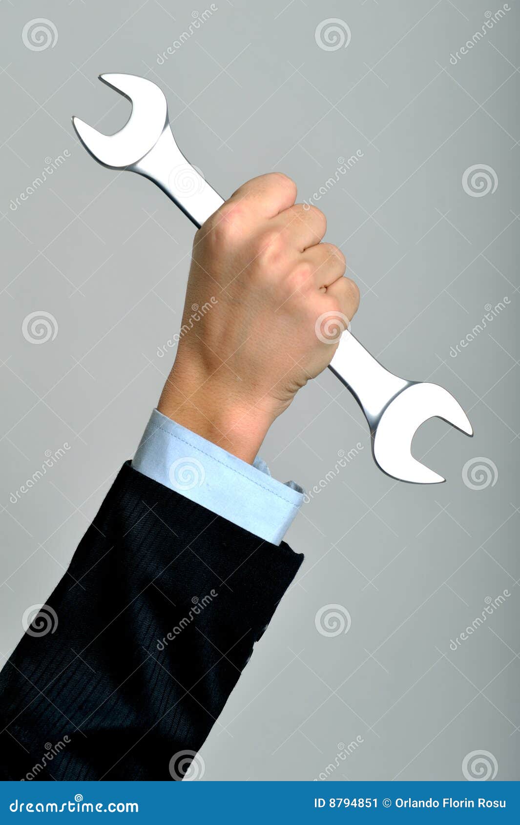 Wrench stock image. Image of hand, industry, holding, closeup - 8794851