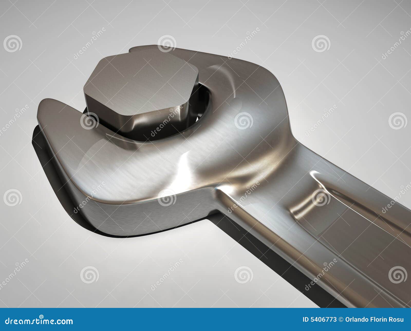 Wrench and bolt stock illustration. Illustration of concept - 5406773