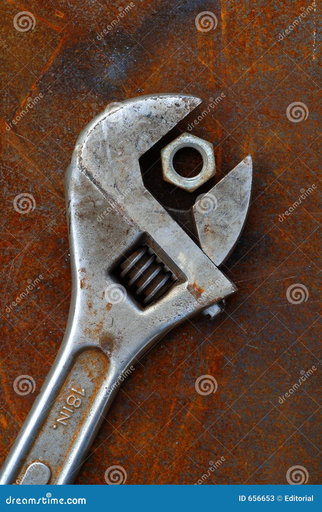 Wrench & Bolt stock image. Image of fasten, object - 656653