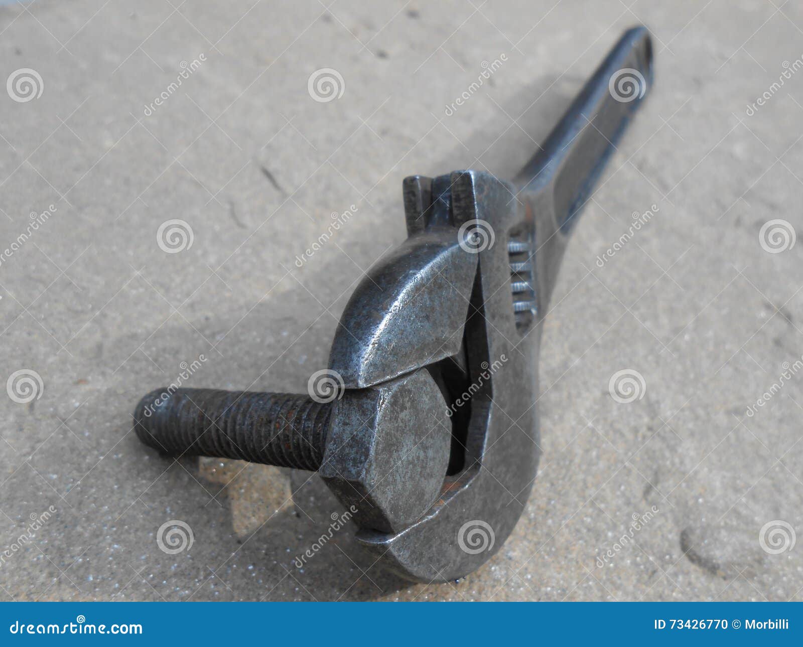 Wrench and bolt stock photo. Image of adjustable, wrench - 73426770