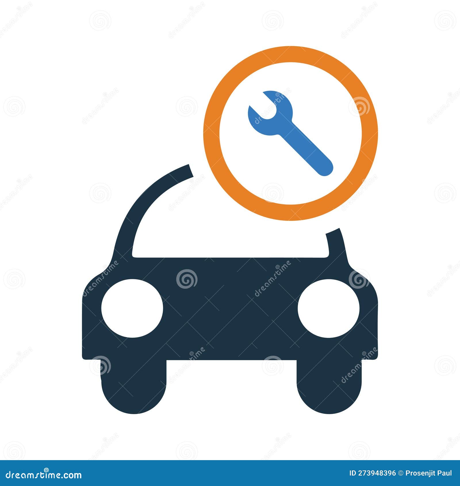 Wrench, Car, Auto Car Repair Icon Stock Vector - Illustration of person ...