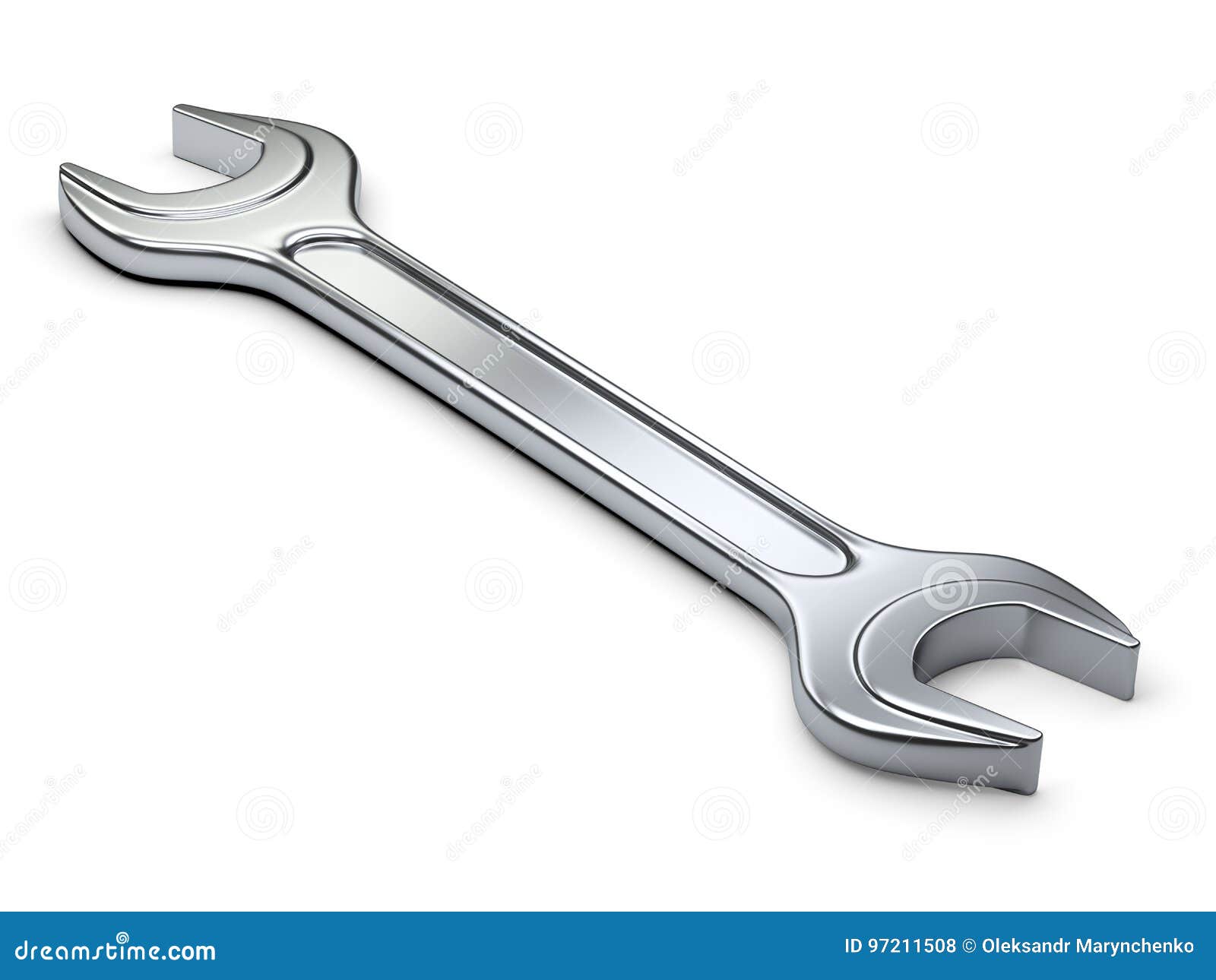 Wrench. Engineer Instrument for Support Service Stock Illustration ...