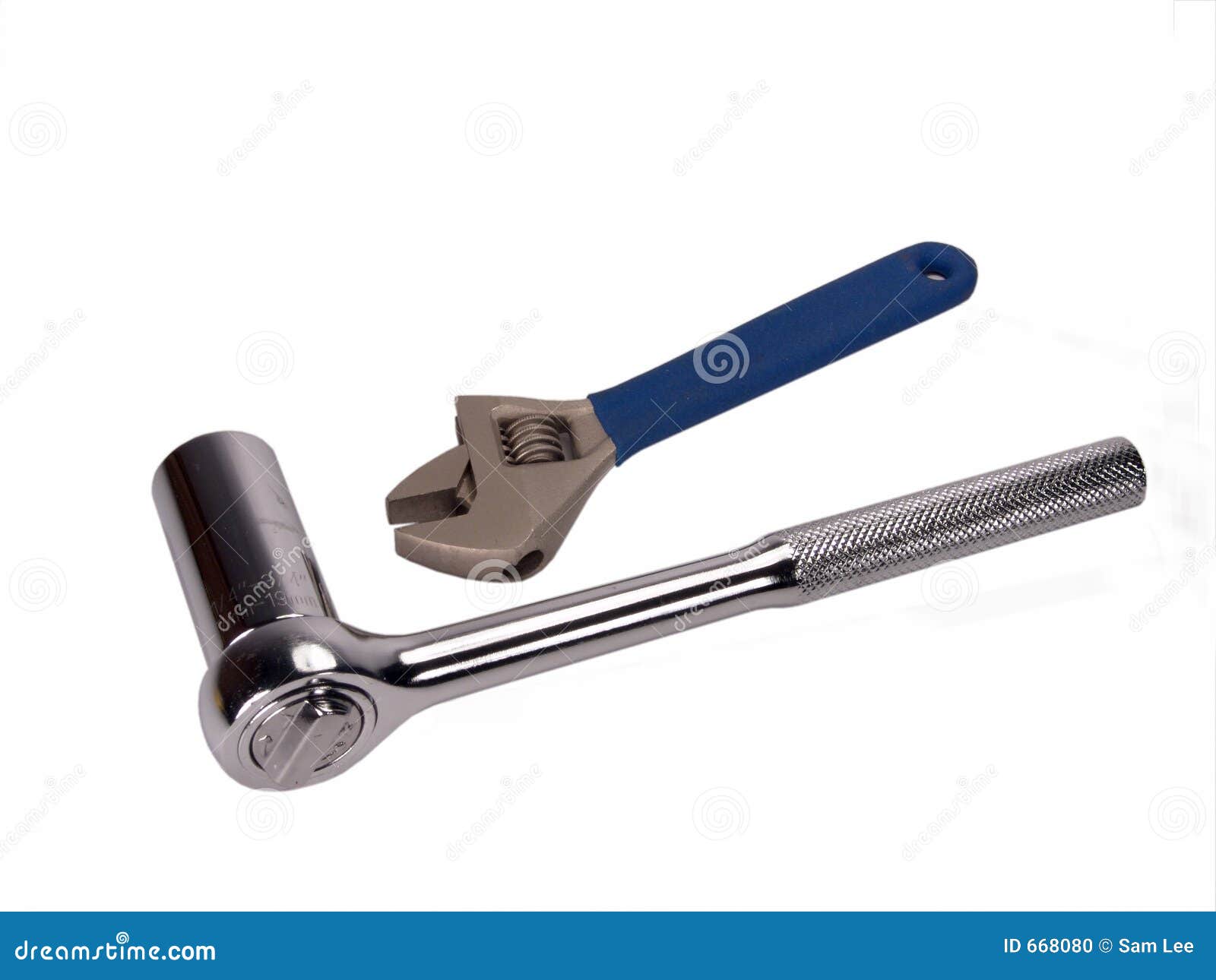 Wrench & Gator Grip stock photo. Image of hand, tool - 668080
