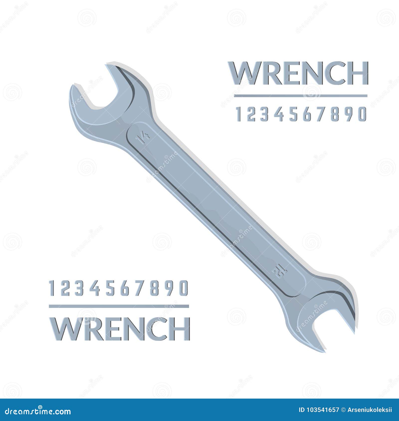 Gear Spanner Logo Cartoon Vector | CartoonDealer.com #44690353