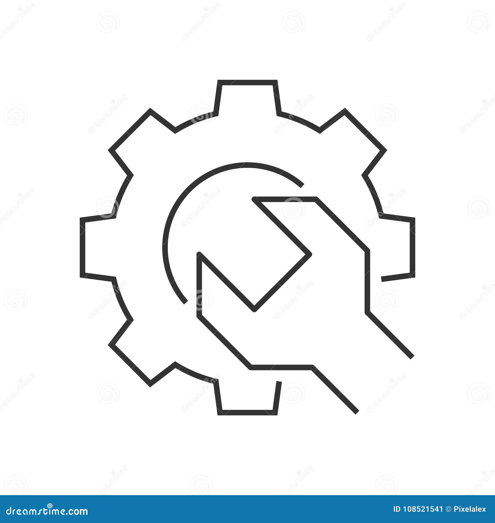 Wrench Gear Logo. Flat Logo Design Cartoon Vector | CartoonDealer.com ... Wrench Gear Logo. Flat Logo Design Cartoon Vector | CartoonDealer.com ...