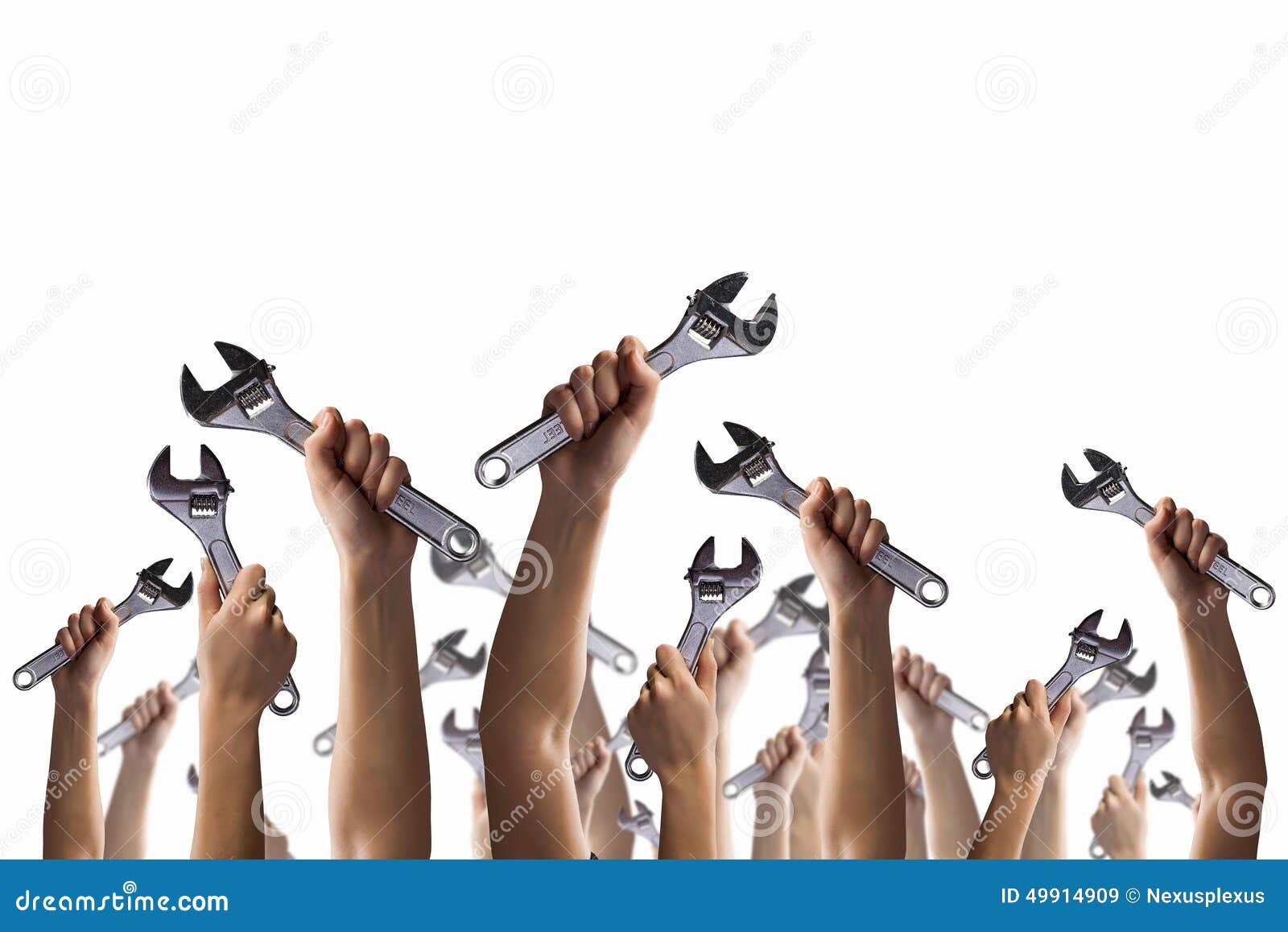 Wrench in hand stock image. Image of manual, tool, metal - 49914909