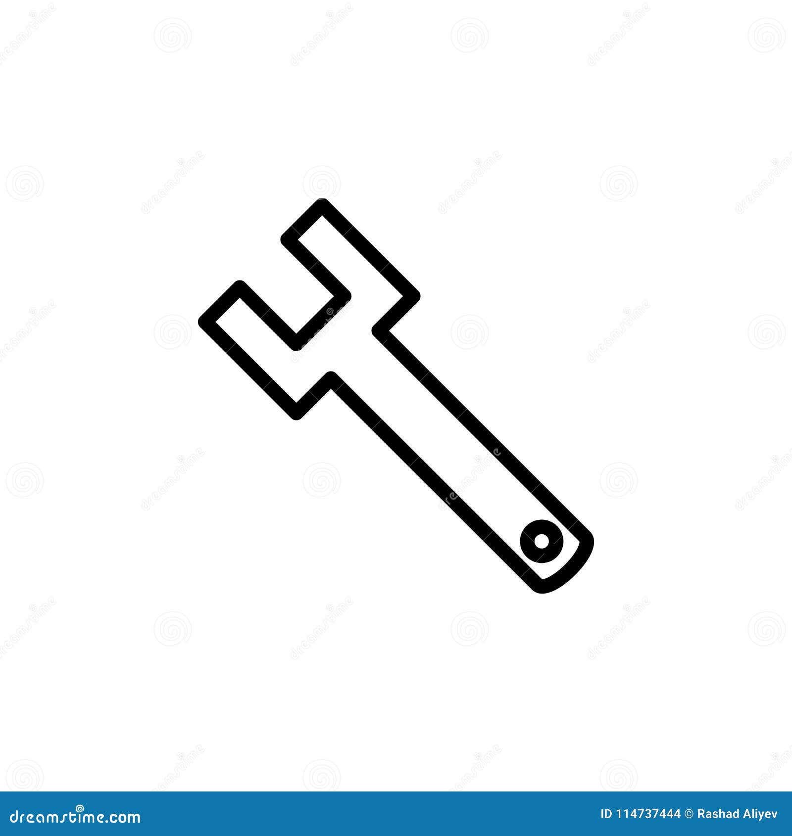 Wrench Icon. Element of Minimalistic Icons for Mobile Concept and Web ...