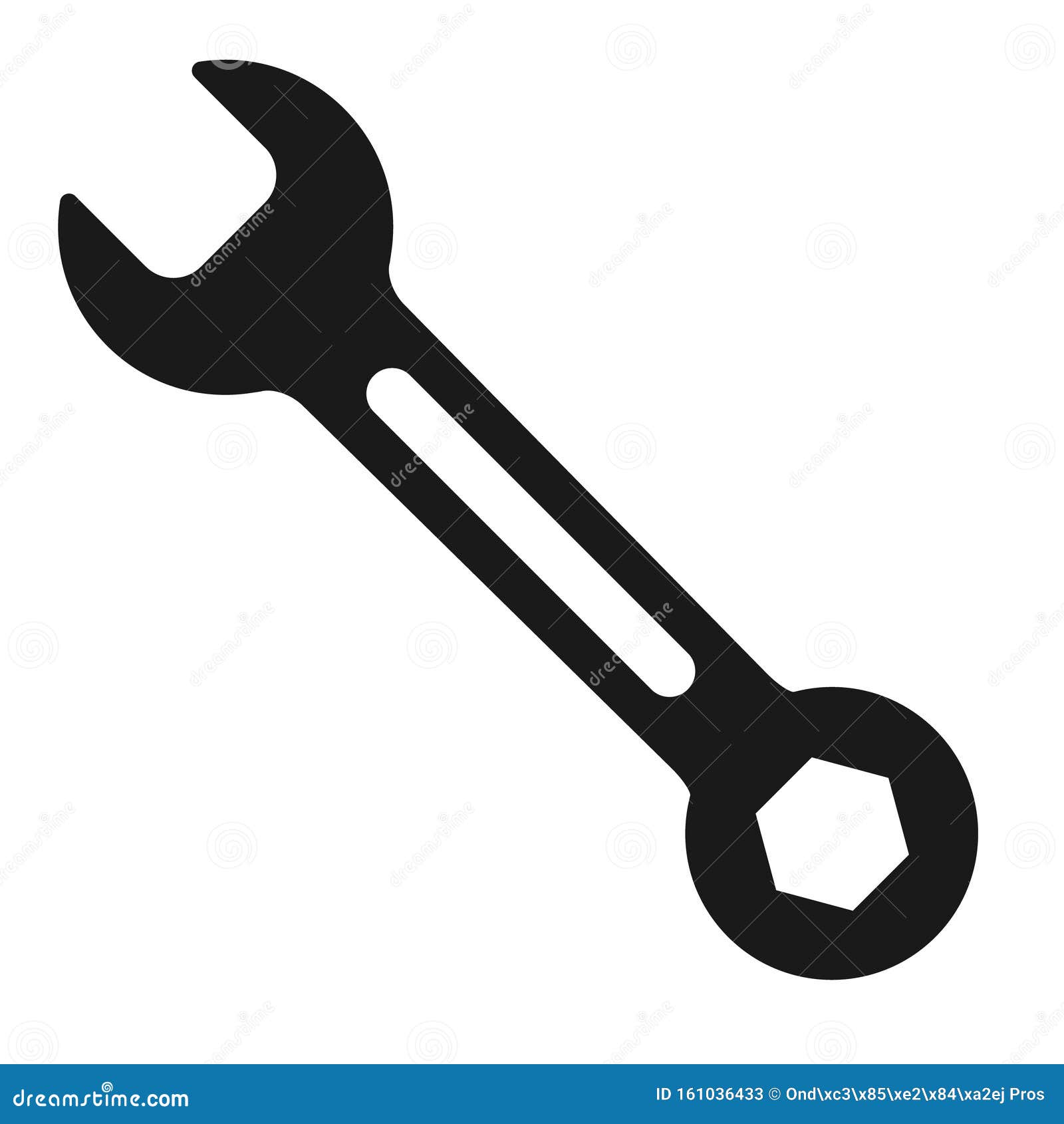 Wrench Icon in Flat Style Isolated on White Background. Spanner Symbol ... Wrench Icon in Flat Style Isolated on White Background. Spanner Symbol ...