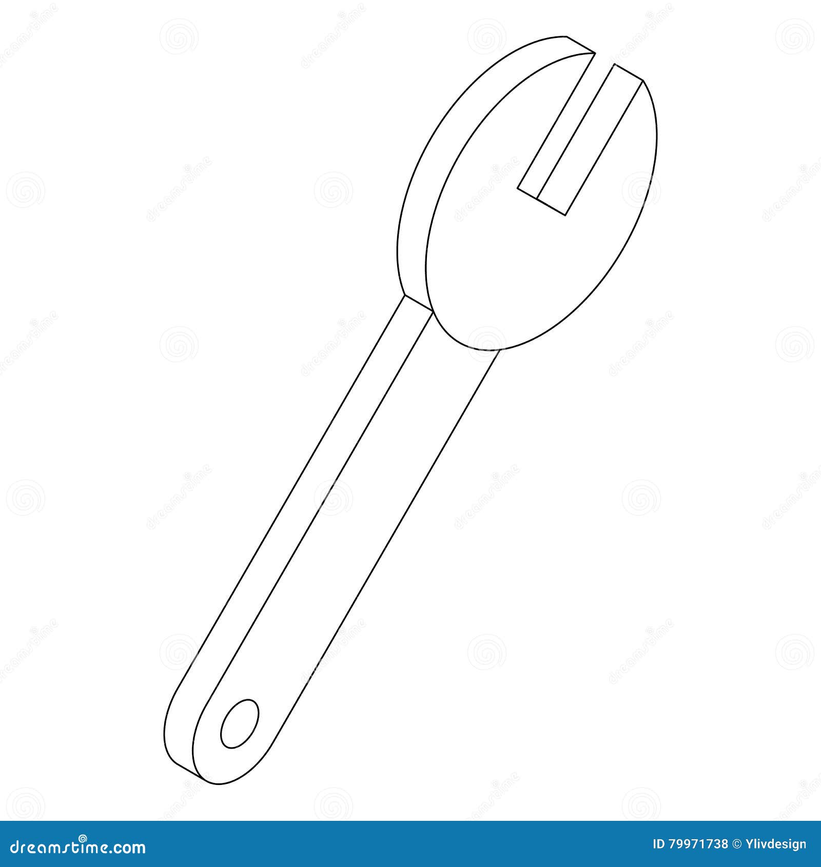 Wrench Icon, Isometric 3d Style Stock Vector - Illustration of design ...