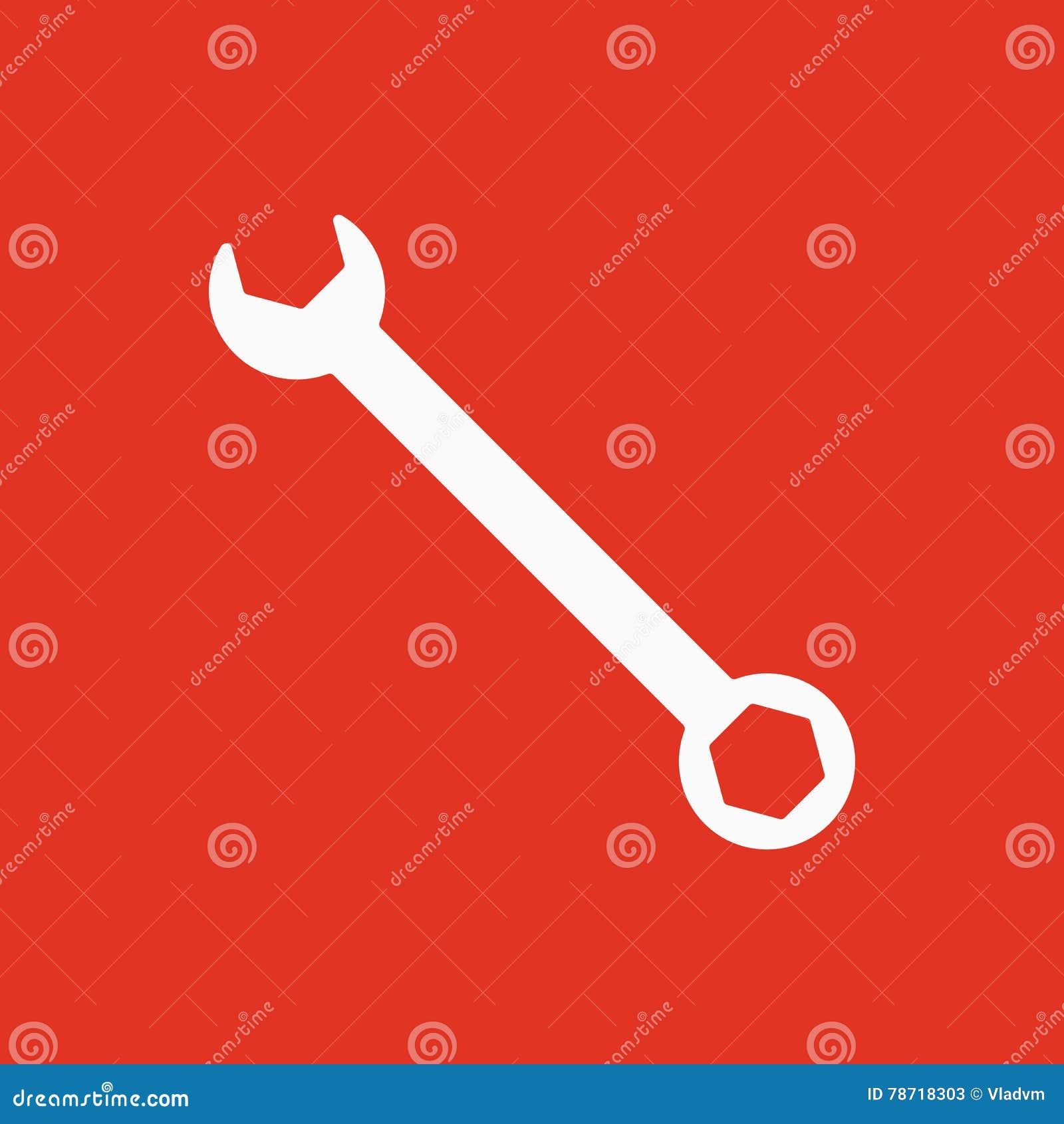 The Wrench Icon. Settings Symbol Stock Vector - Illustration of sign ...