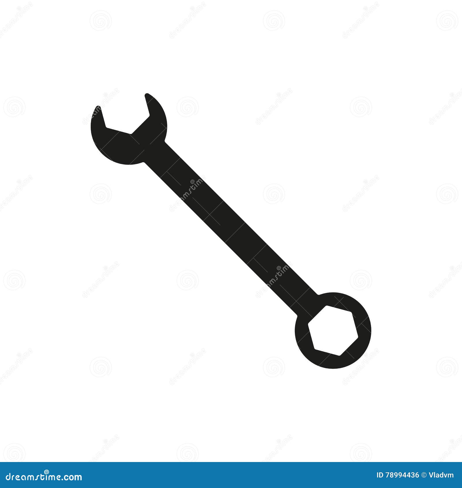 The Wrench Icon. Settings Symbol Stock Vector - Illustration of concept ...