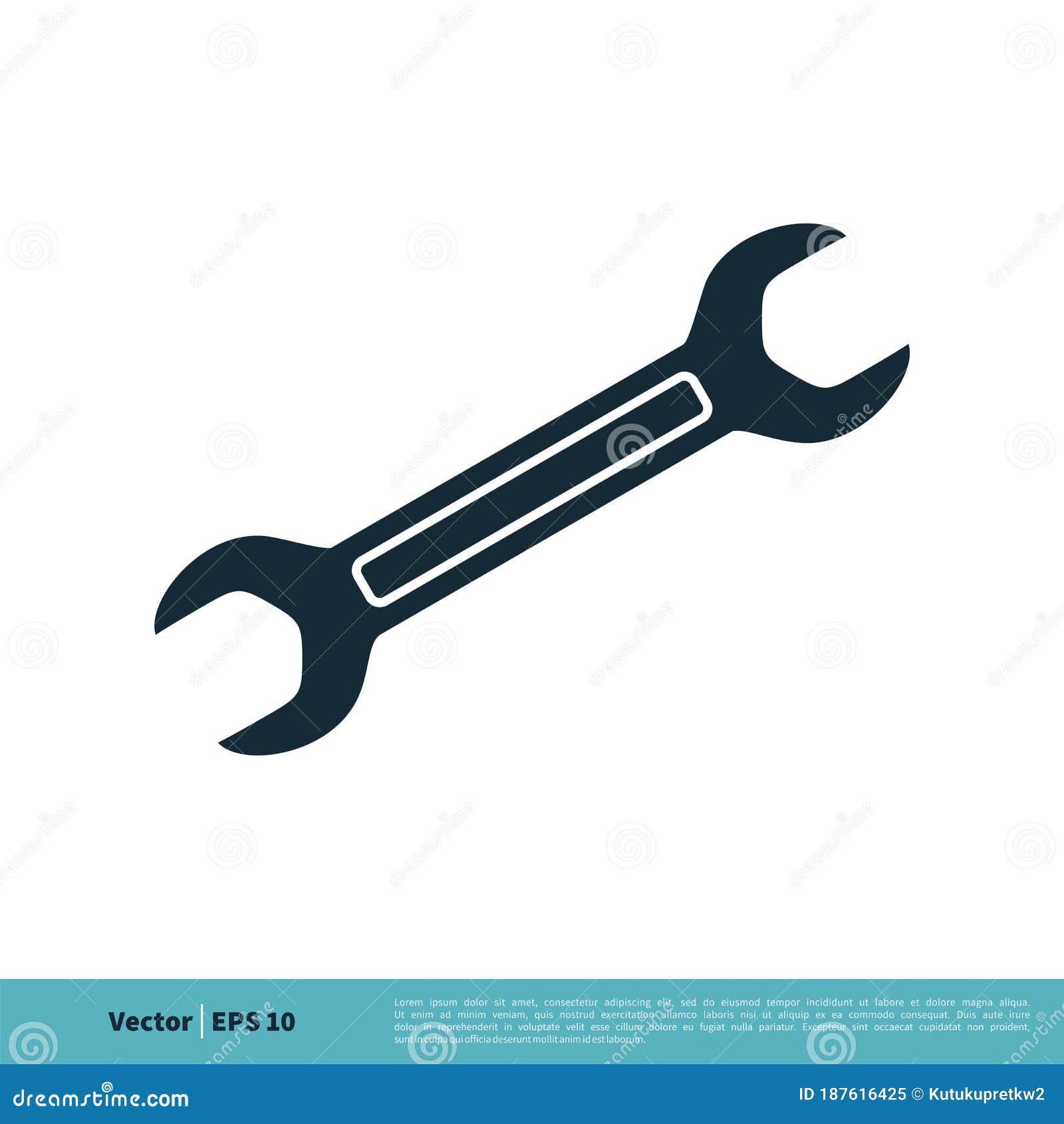 Wrench Icon Vector Logo Template Illustration Design. Vector EPS 10 ...