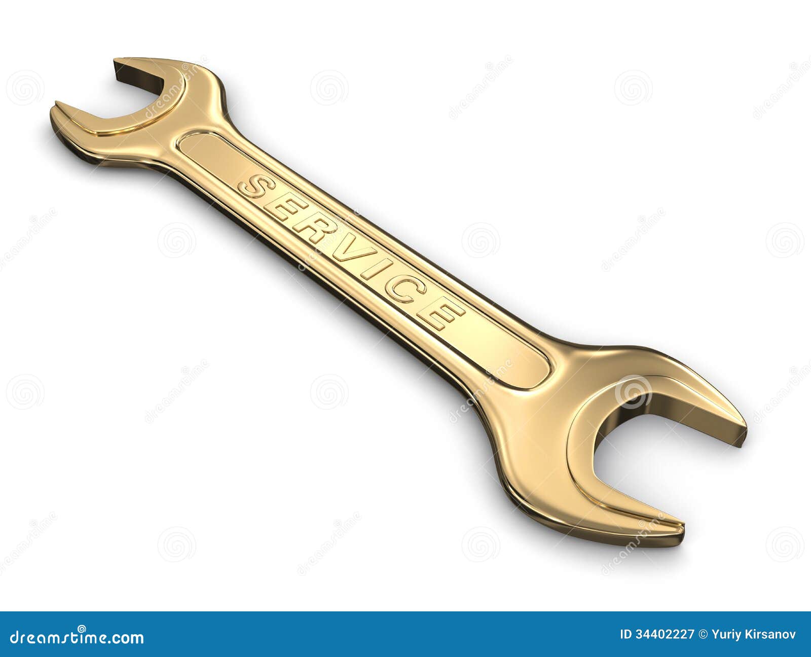 Wrench stock illustration. Illustration of metal, threedimensional ...