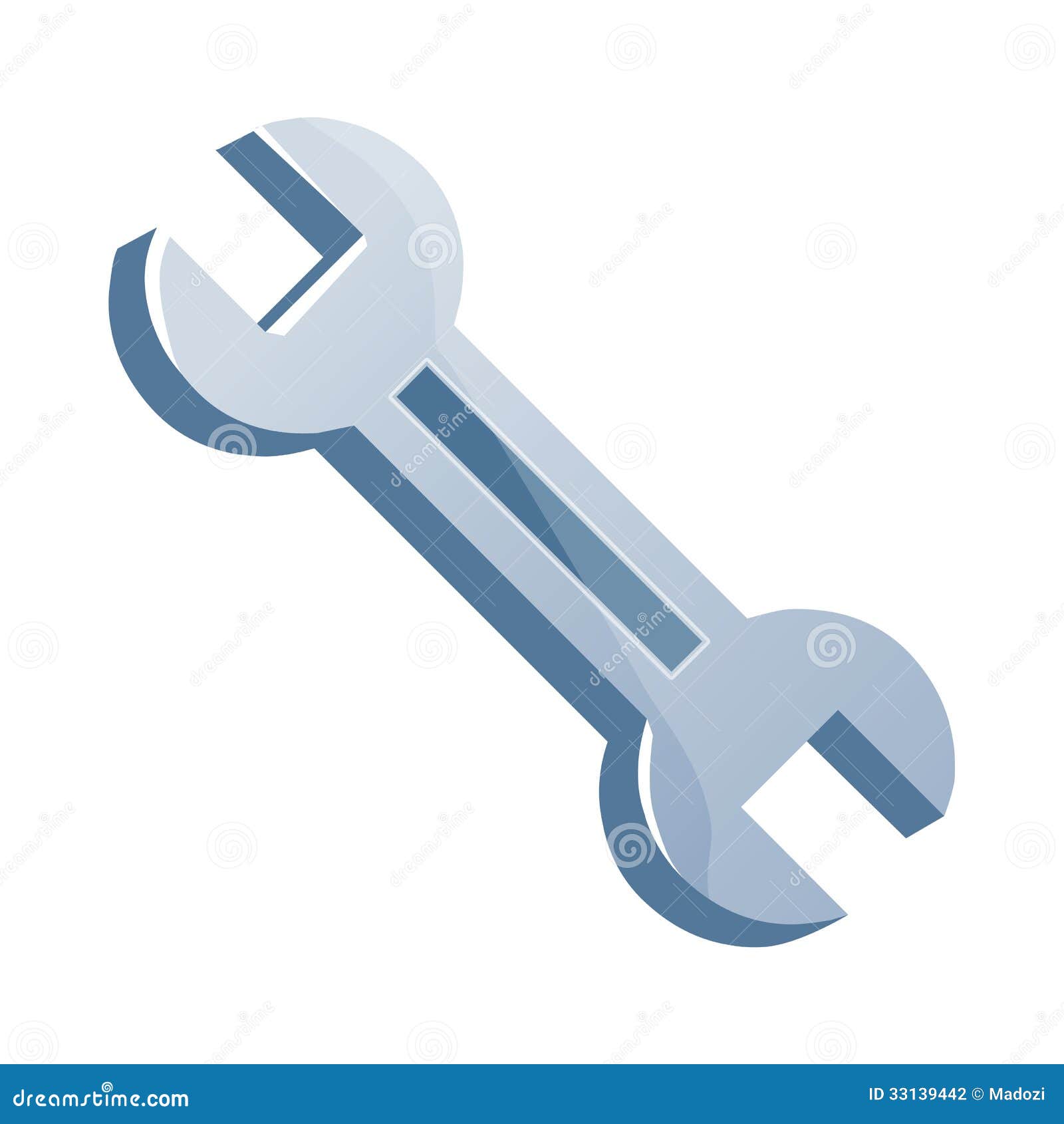 Wrench Isolated Illustration Stock Vector - Illustration of isolated ...