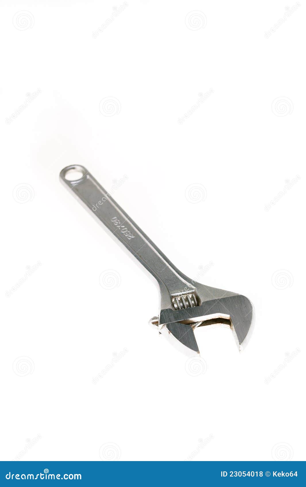 Wrench isolated on white stock photo. Image of spanner - 23054018