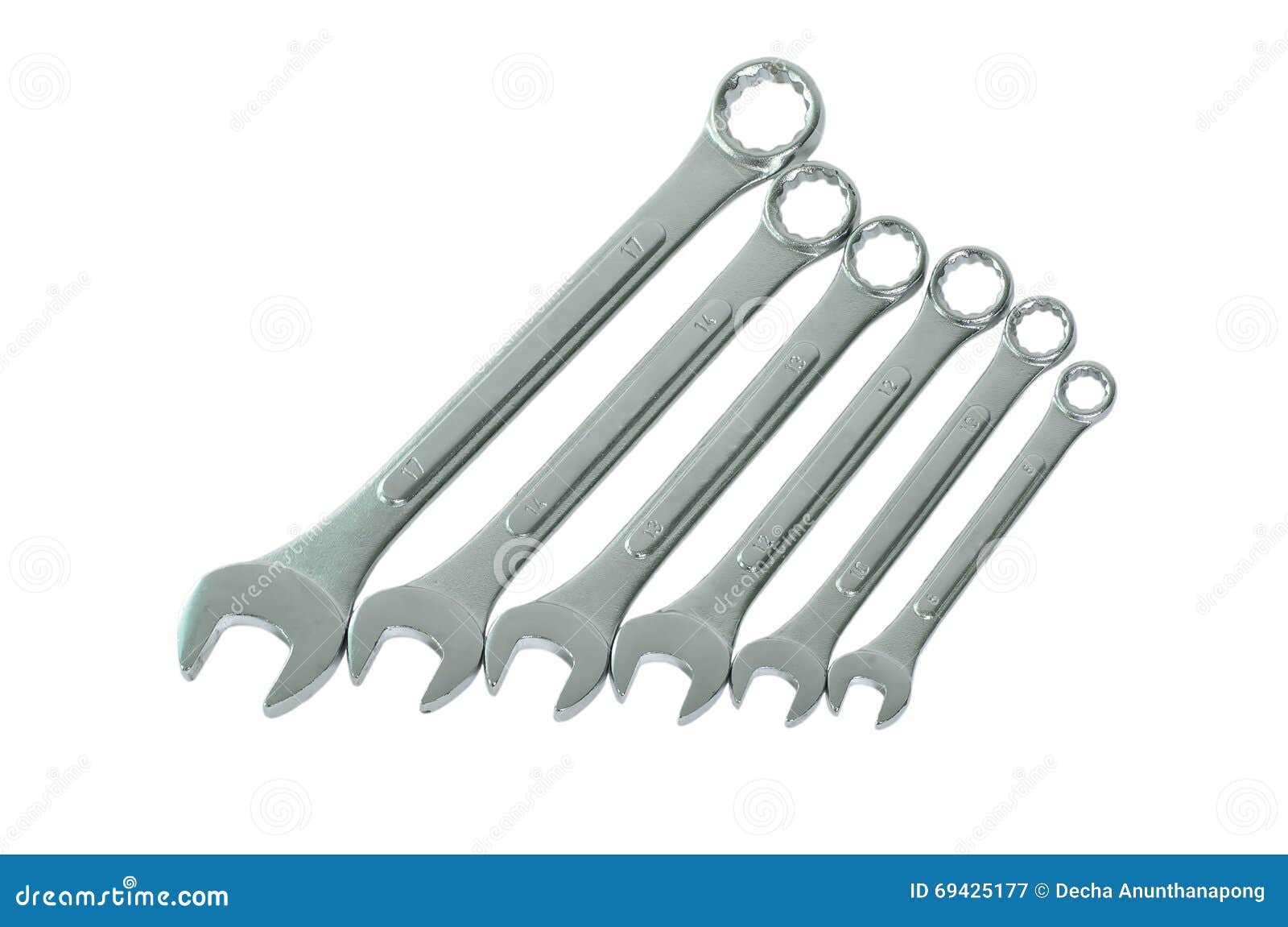 Wrench stock image. Image of white, wrench, isolated - 69425177