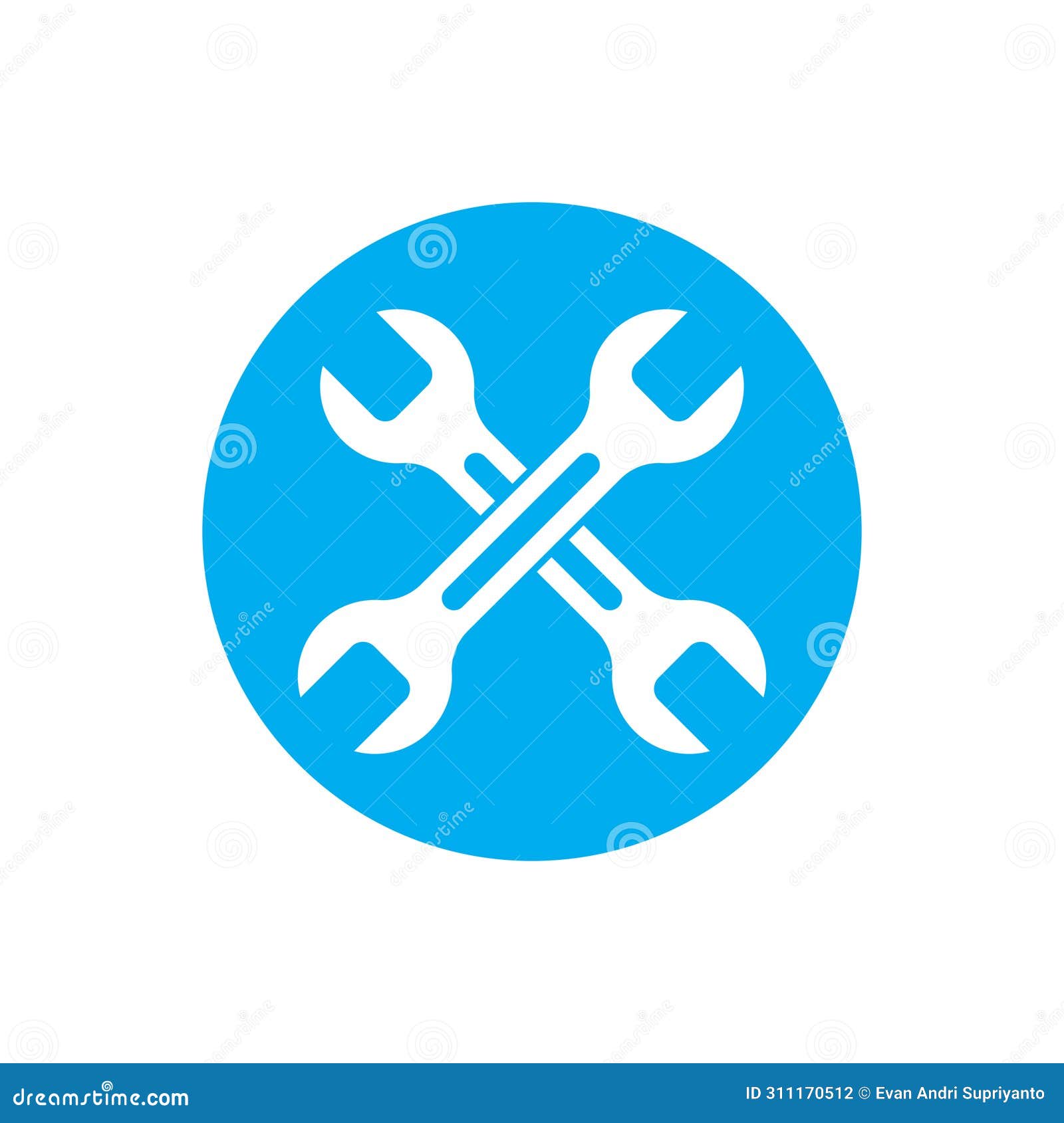 Wrench Logo Vector Flat Symbol Design Stock Vector - Illustration of ...