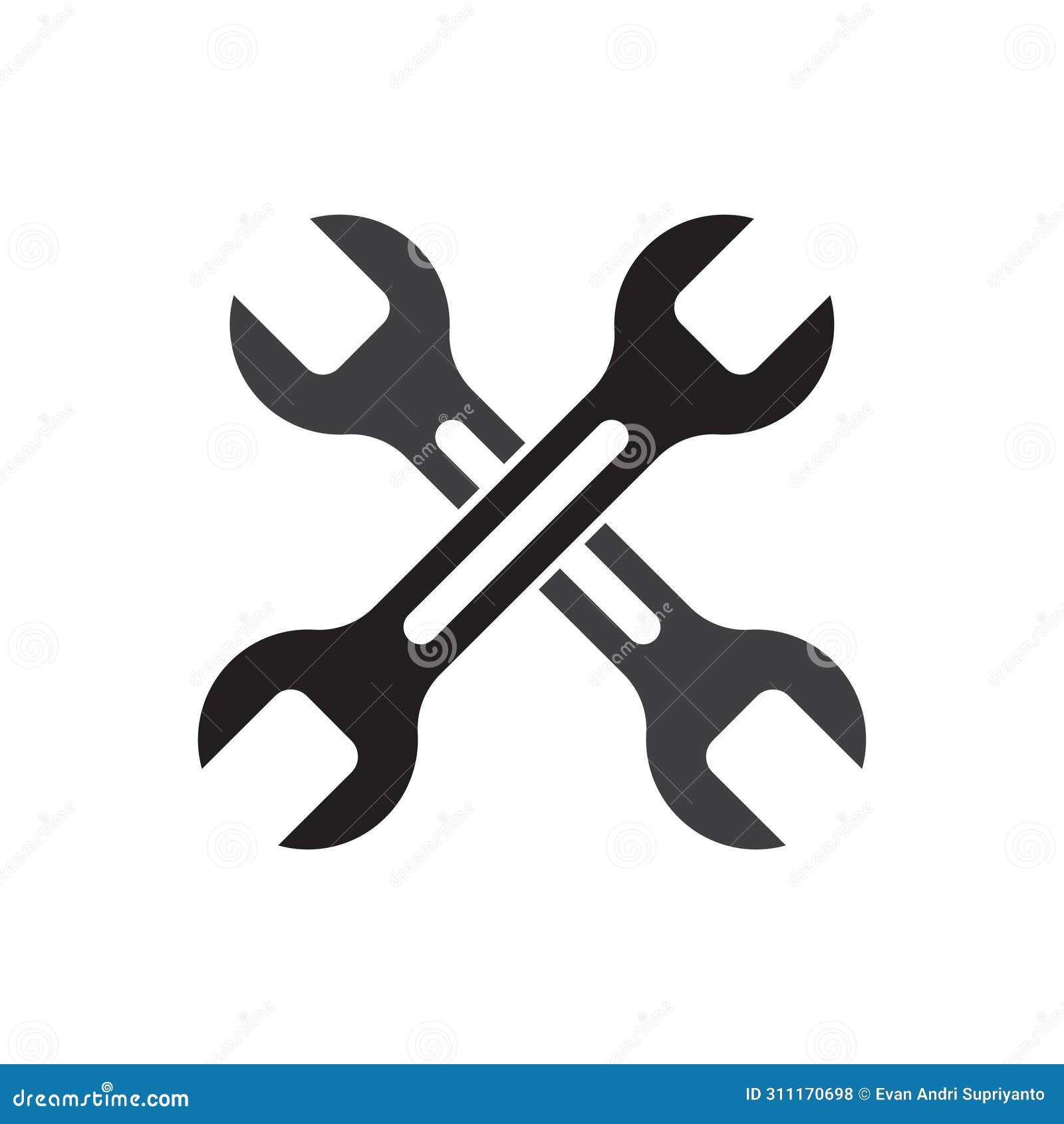 Wrench Logo Vector Flat Symbol Design Stock Vector - Illustration of ...