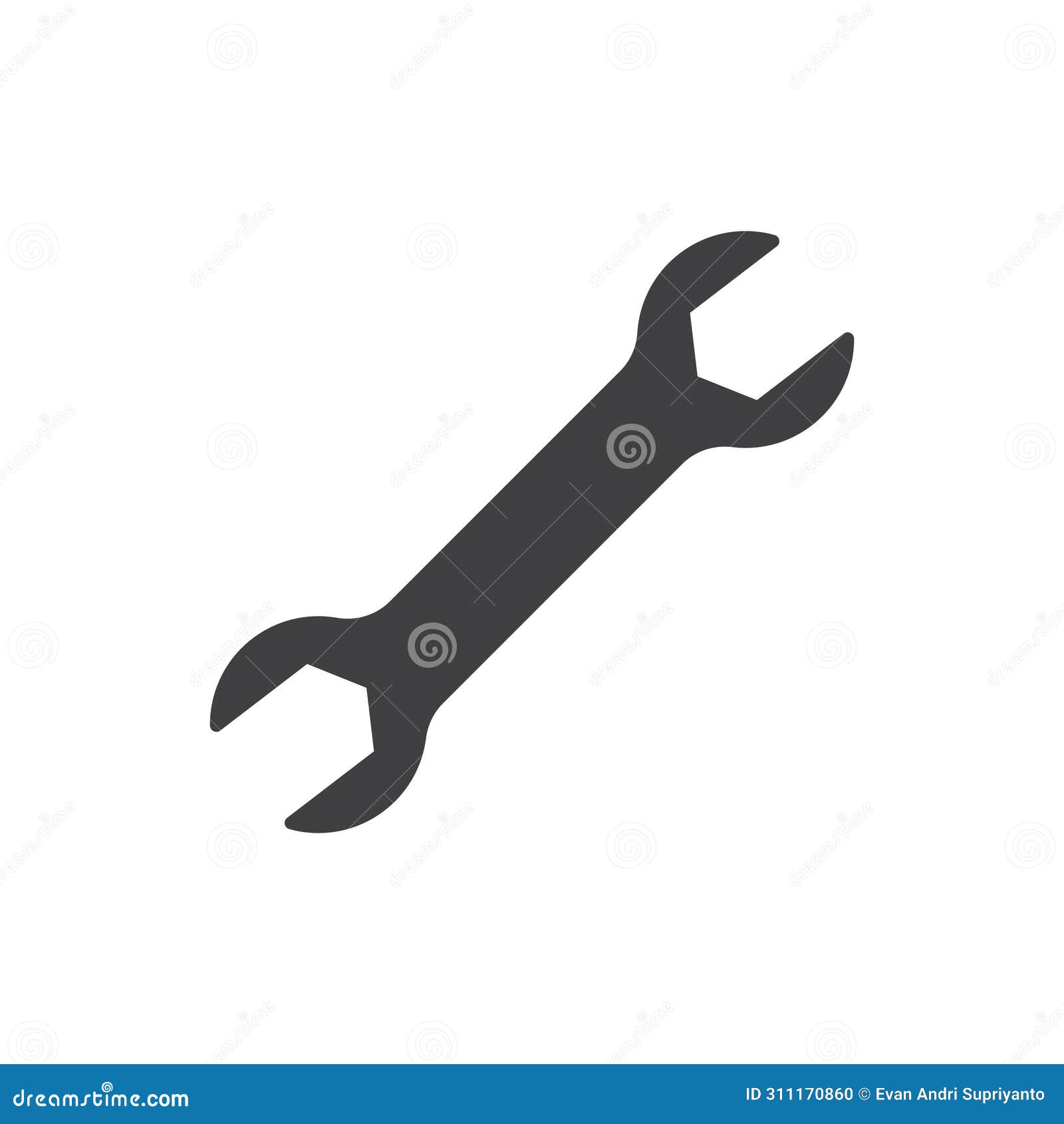 Wrench Logo Vector Flat Symbol Design Stock Vector - Illustration of ...