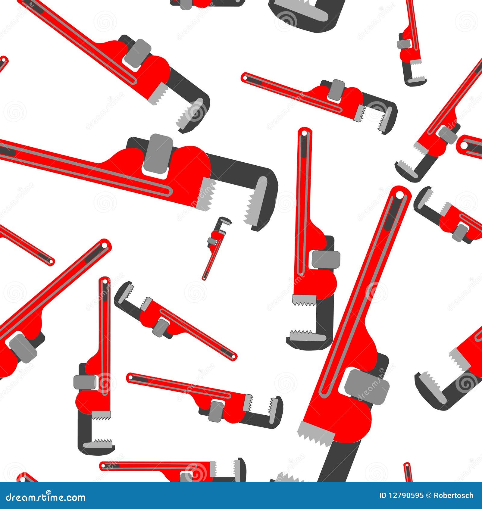Wrench Pipe Seamless Pattern Stock Vector - Illustration of pipe ...