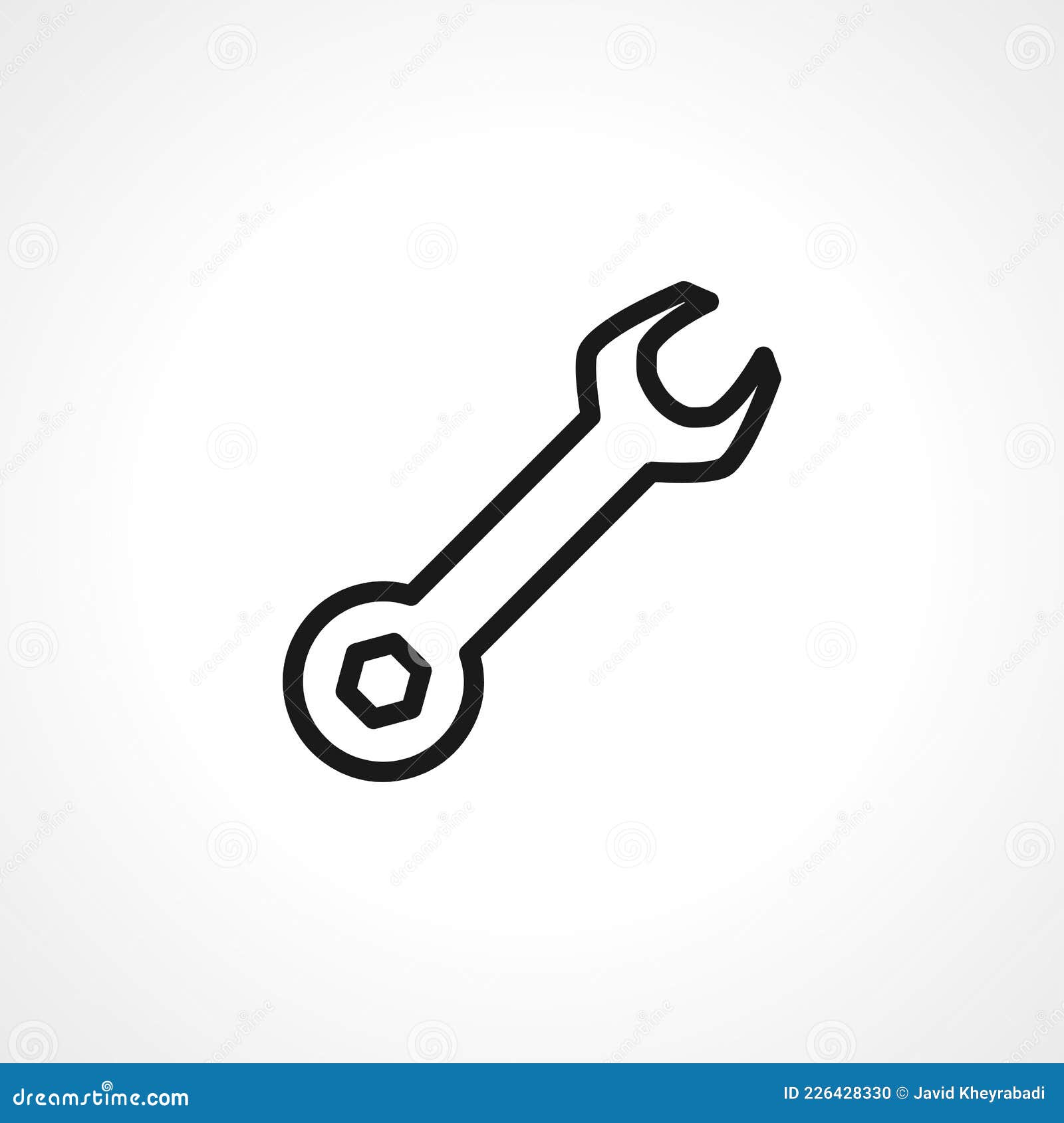 Wrench Repair Icon. Wrench Vector Icon. Wrench Isolated Icon Stock ...