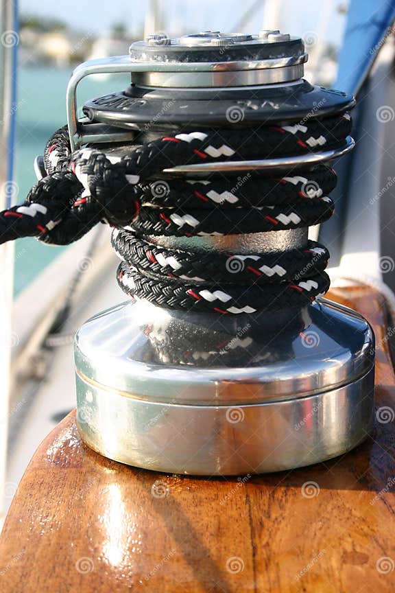 Wrench with Rope stock photo. Image of accessories, sailing - 4960986