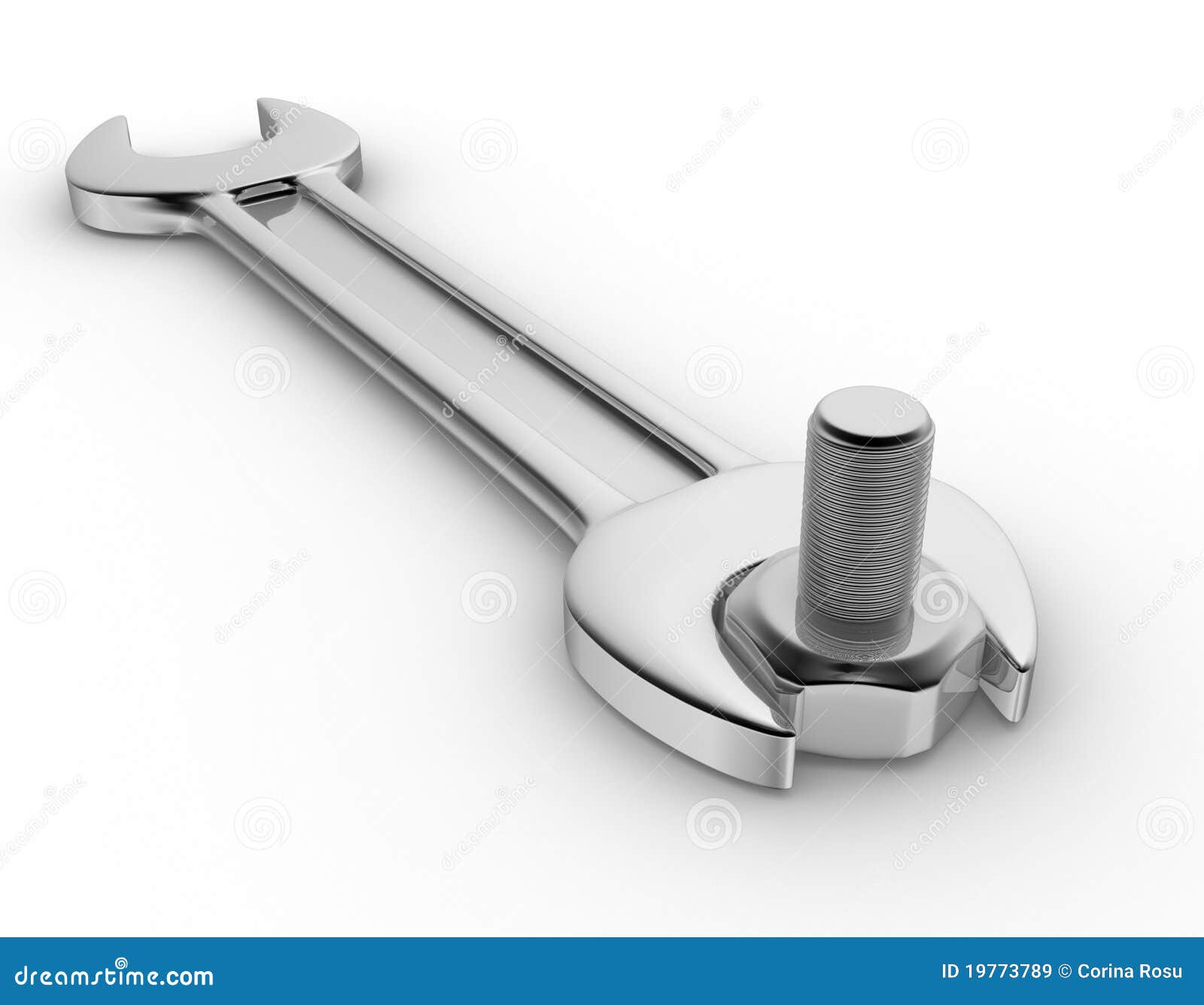 Wrench and stock illustration. Illustration of technology - 19773789