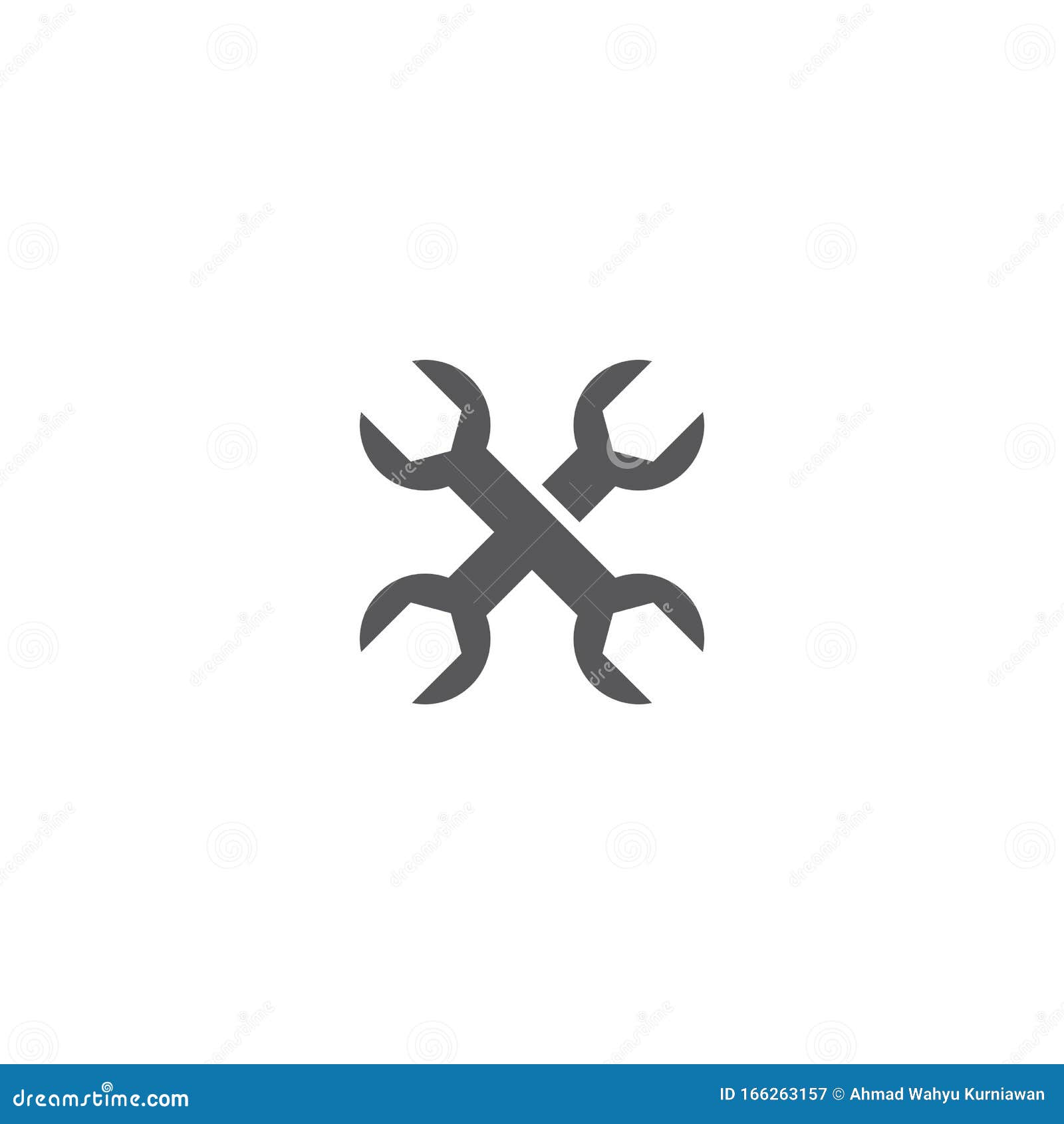 Wrench Service tool logo stock vector. Illustration of vector - 166263157