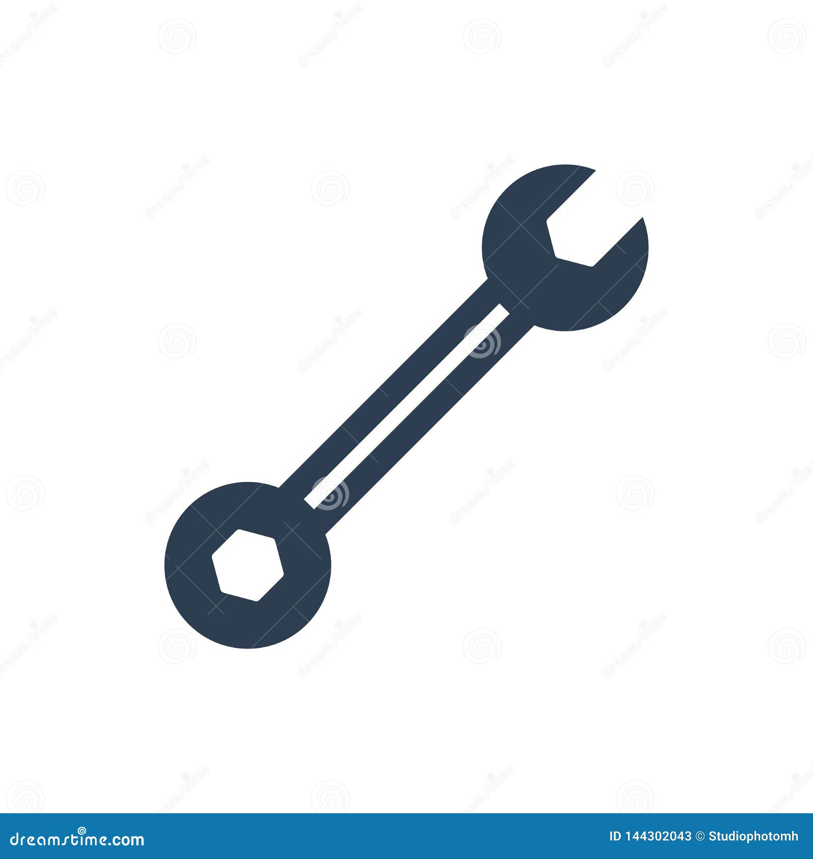 Wrench and Spanner Repair Tool. Mechanic or Engineer Instruments Stock ...