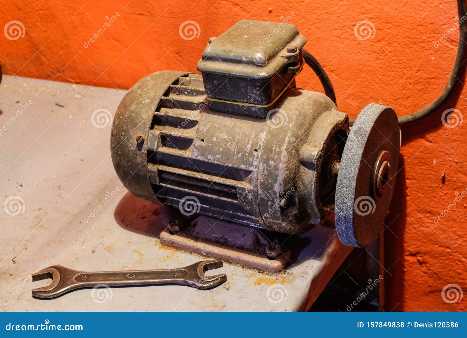 Grinding Machine in the Workshop Stock Photo - Image of electric ...