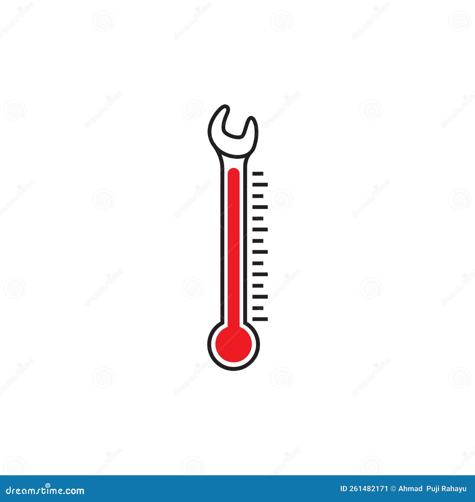 Wrench Tools Temperature Logo Design Vector Stock Vector - Illustration ...