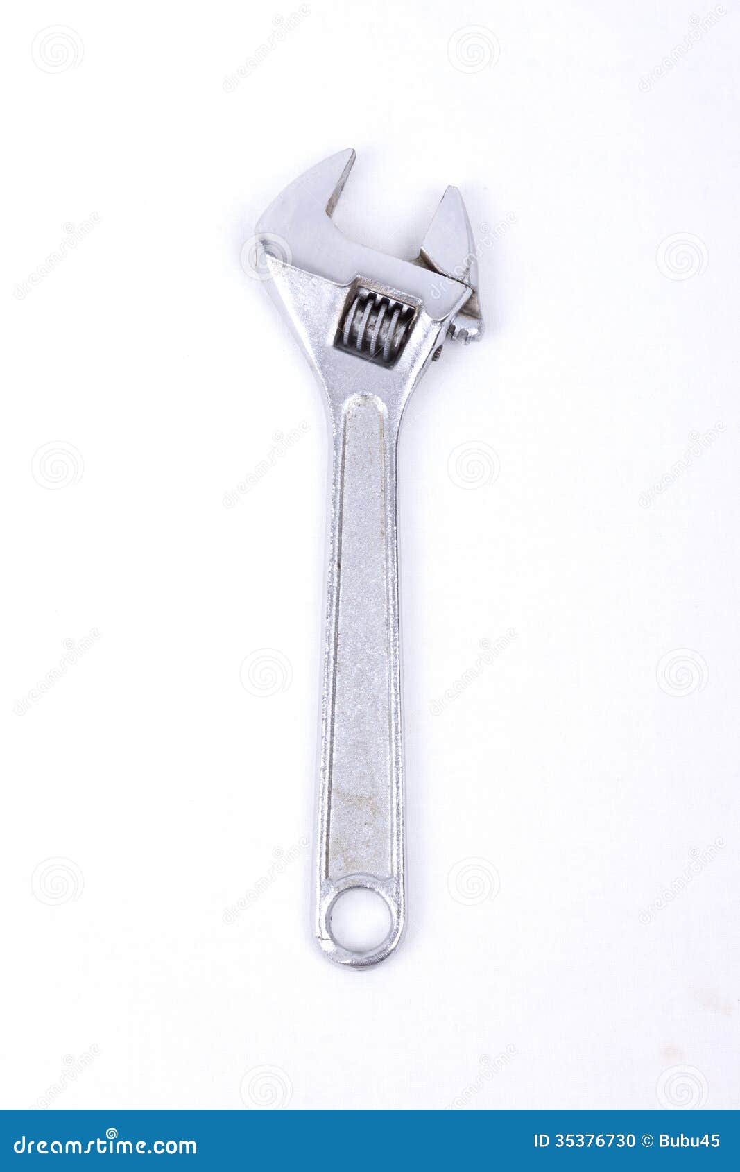 Wrench on a White Background Stock Photo - Image of build, background ...
