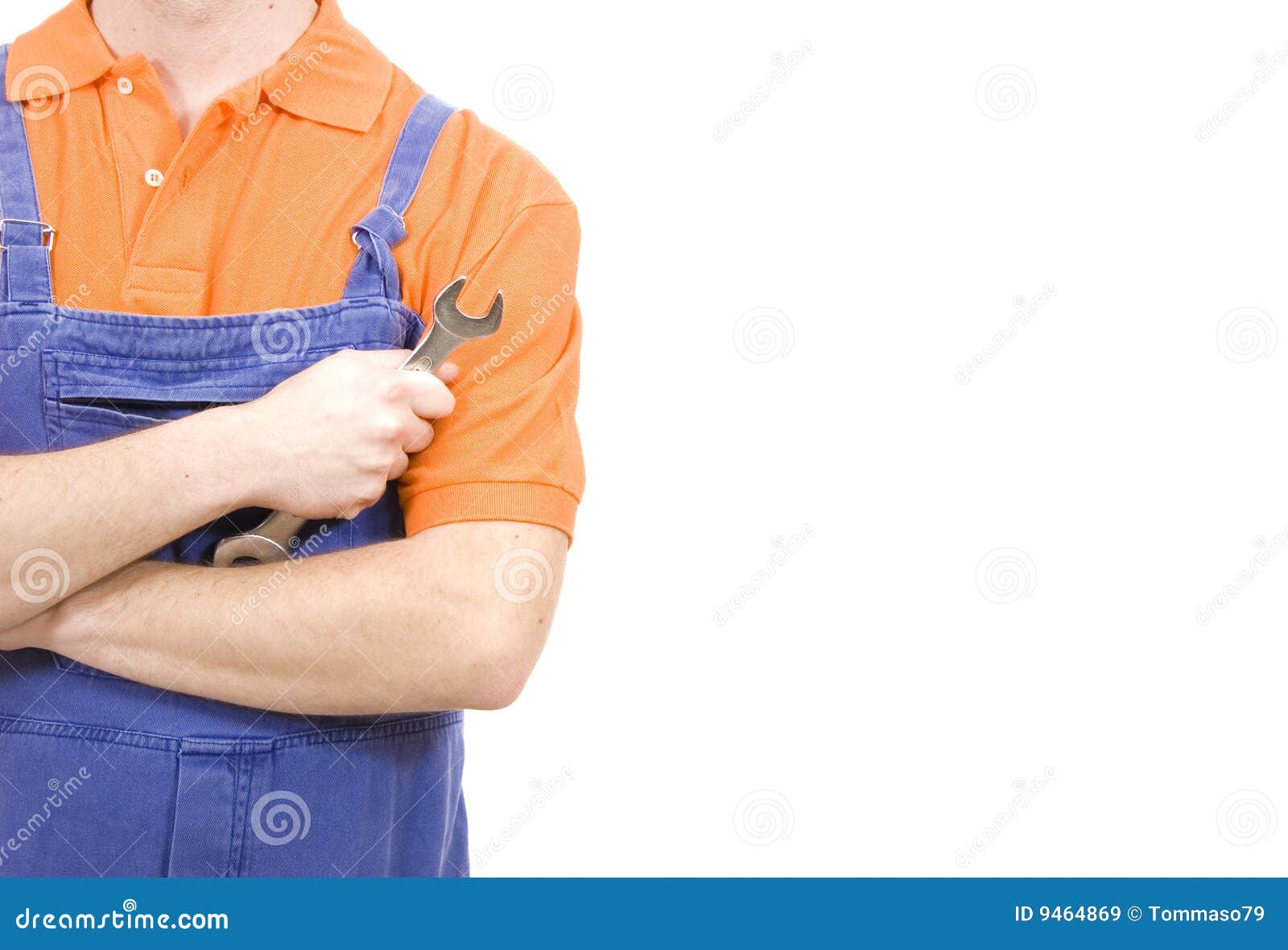 Wrench worker stock image. Image of garage, competence - 9464869