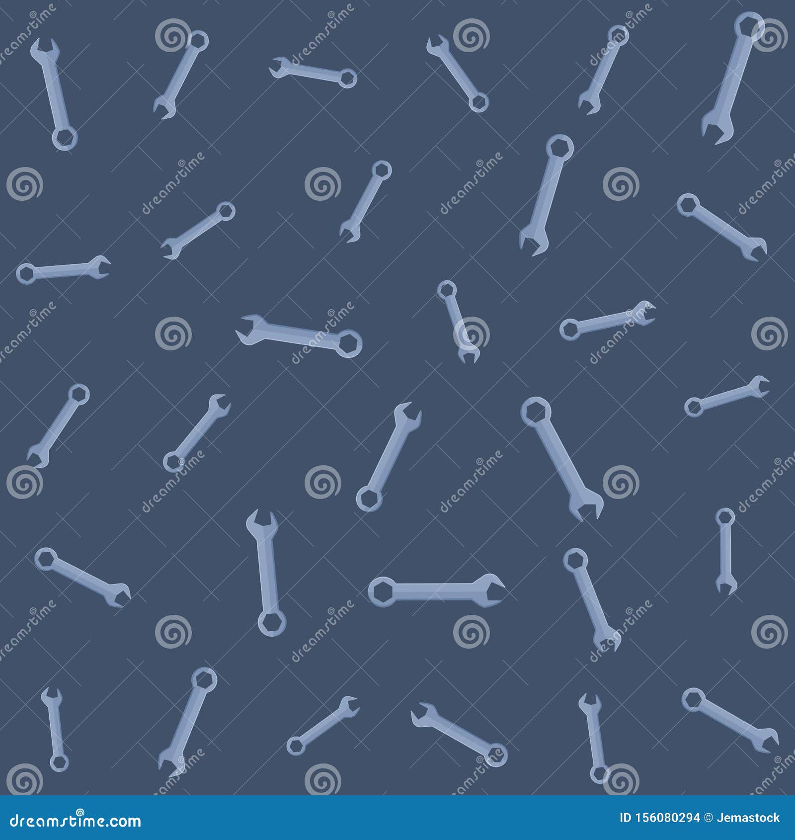 Wrenchs Construction Tools Background Pattern Stock Vector ...