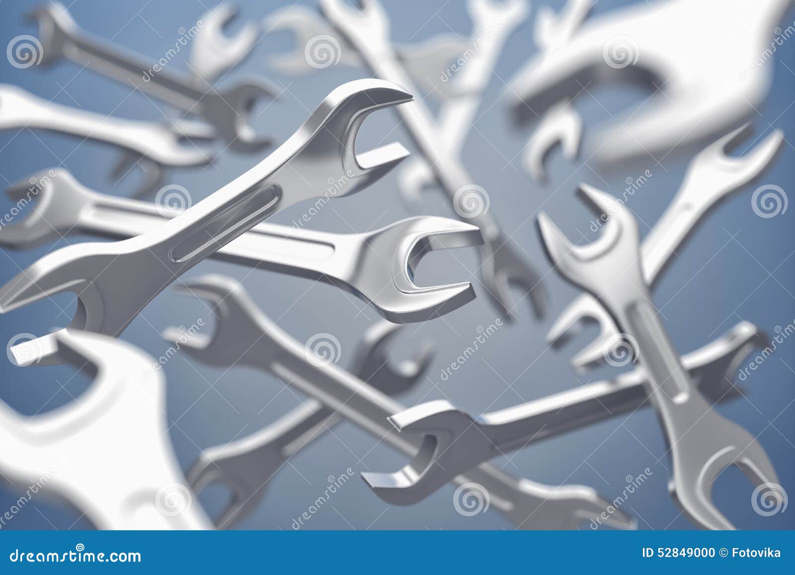 Wrenchs stock illustration. Illustration of spanner, repair - 52849000