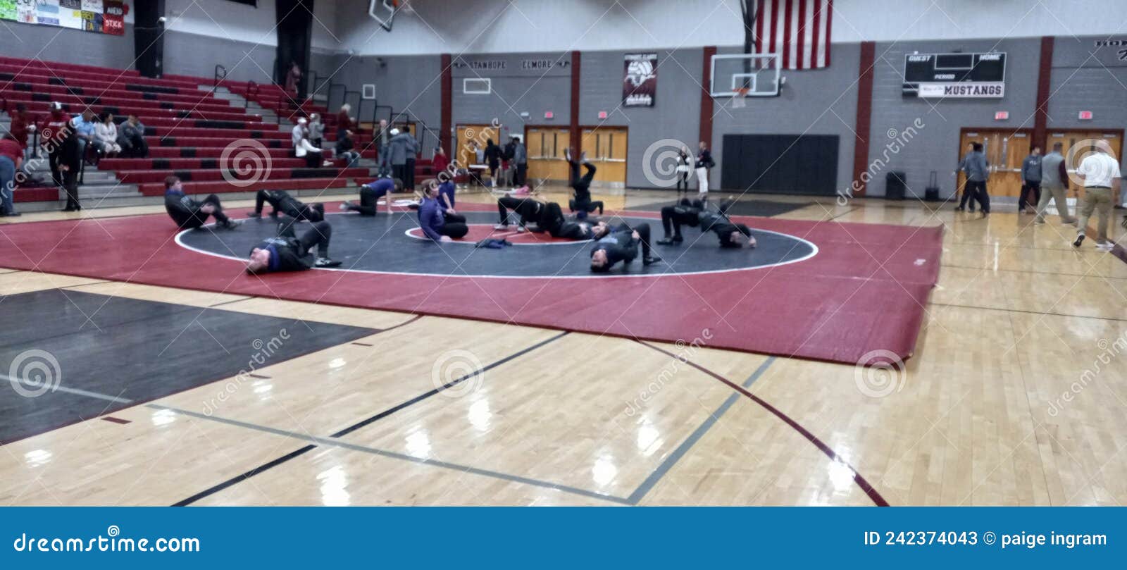 Wrestling Highschool Workouts Editorial Stock Photo - Image of room ...