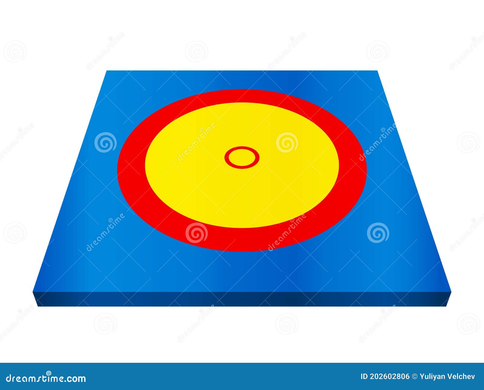 Wrestling mat stock vector. Illustration of scheme, object - 202602806