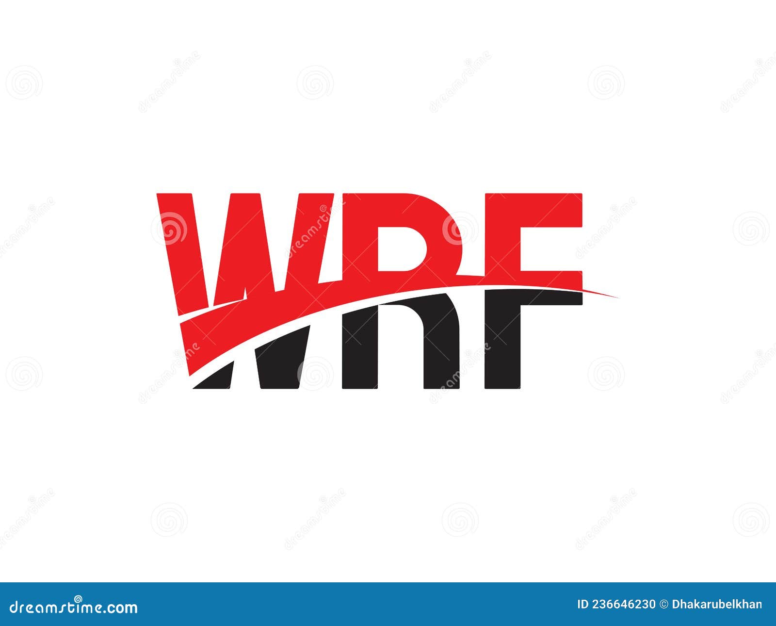 WRF Letter Initial Logo Design Vector Illustration Stock Vector ...