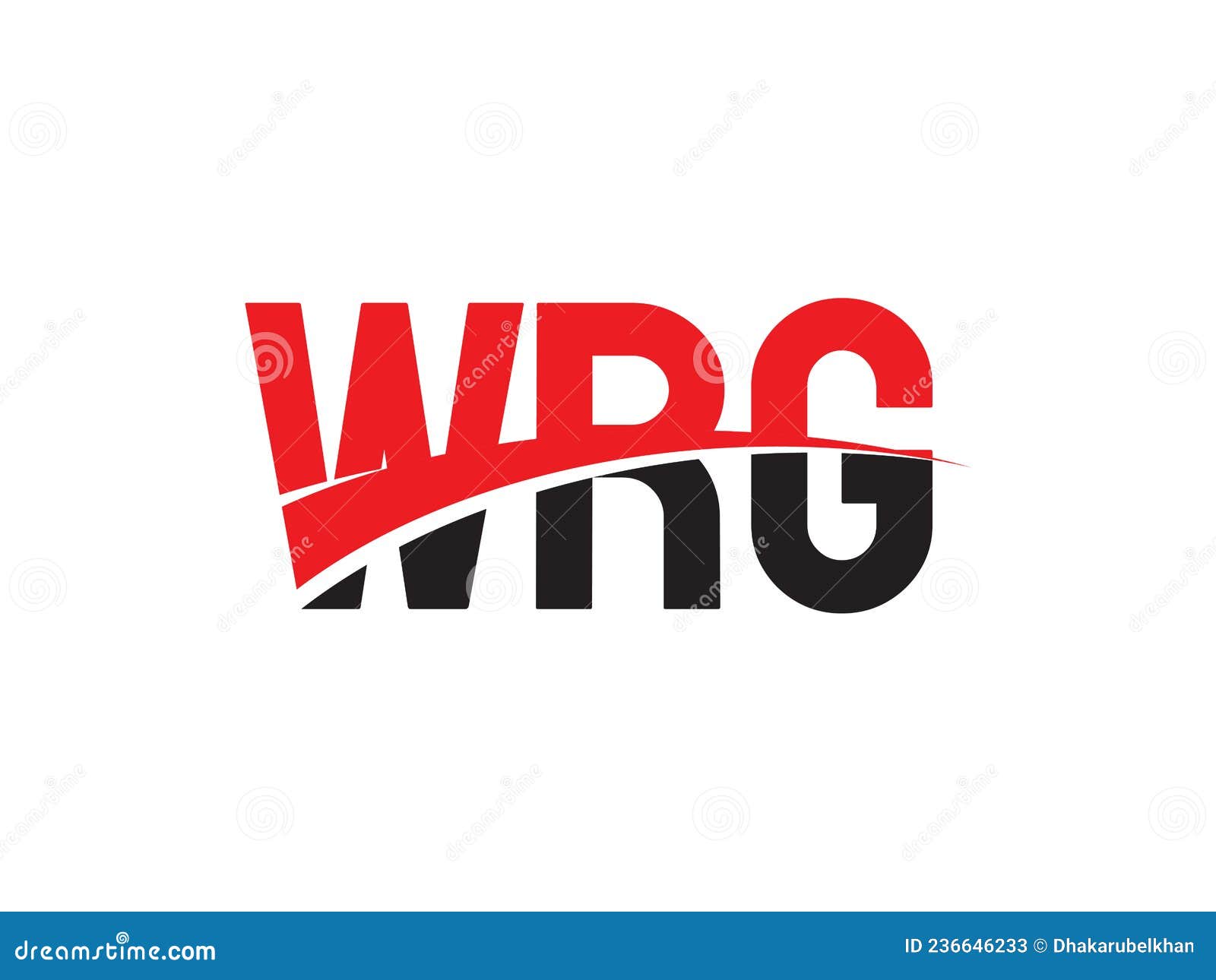 WRG Letter Initial Logo Design Vector Illustration Stock Vector ...